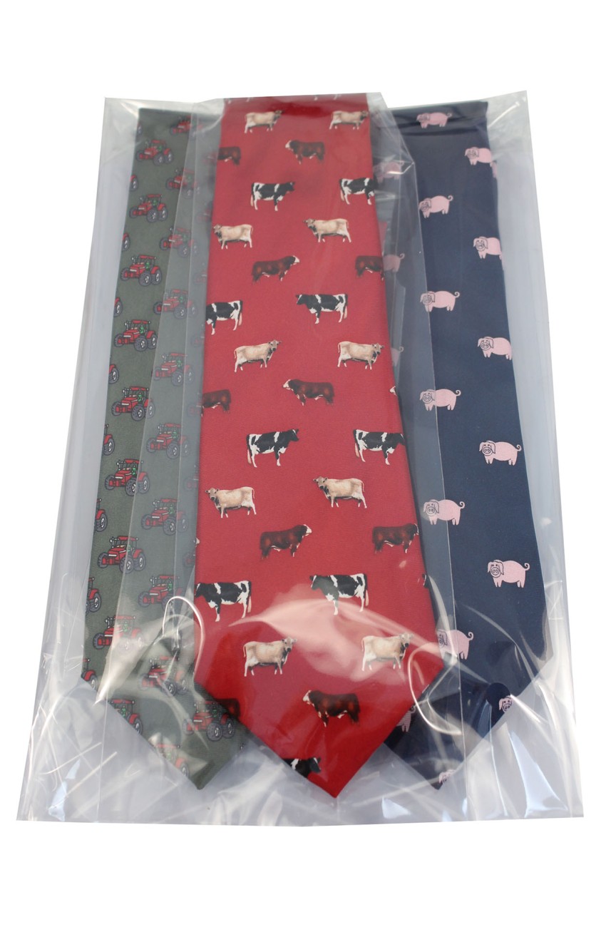 Farm Yard Animals Pack of 3 Silk Ties