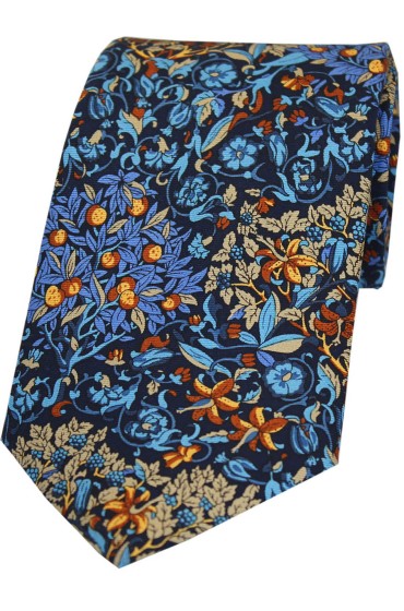 Multi Coloured Luxury Printed Silk Tie